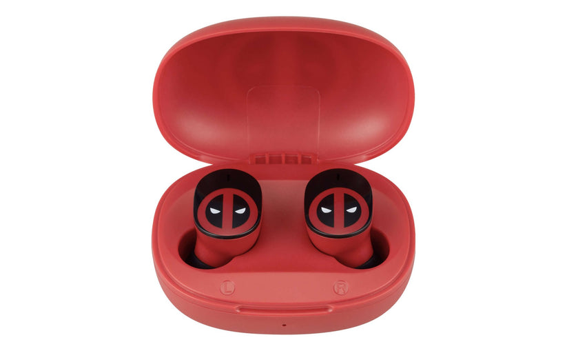 Marvel Deadpool Bluetooth True Wireless Earbuds with Charging Case – eKids